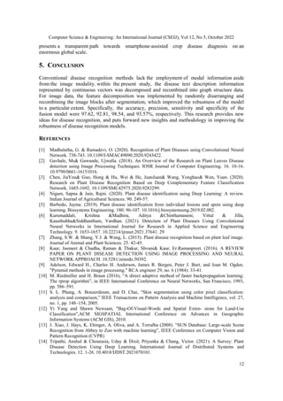 Plant Leaf Diseases Identification in Deep Learning | PDF