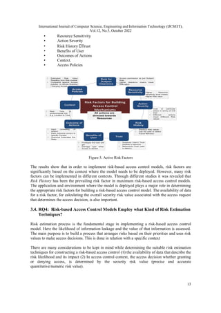 IN-DEPTH ANALYSIS AND SYSTEMATIC LITERATURE REVIEW ON RISK BASED ACCESS ...