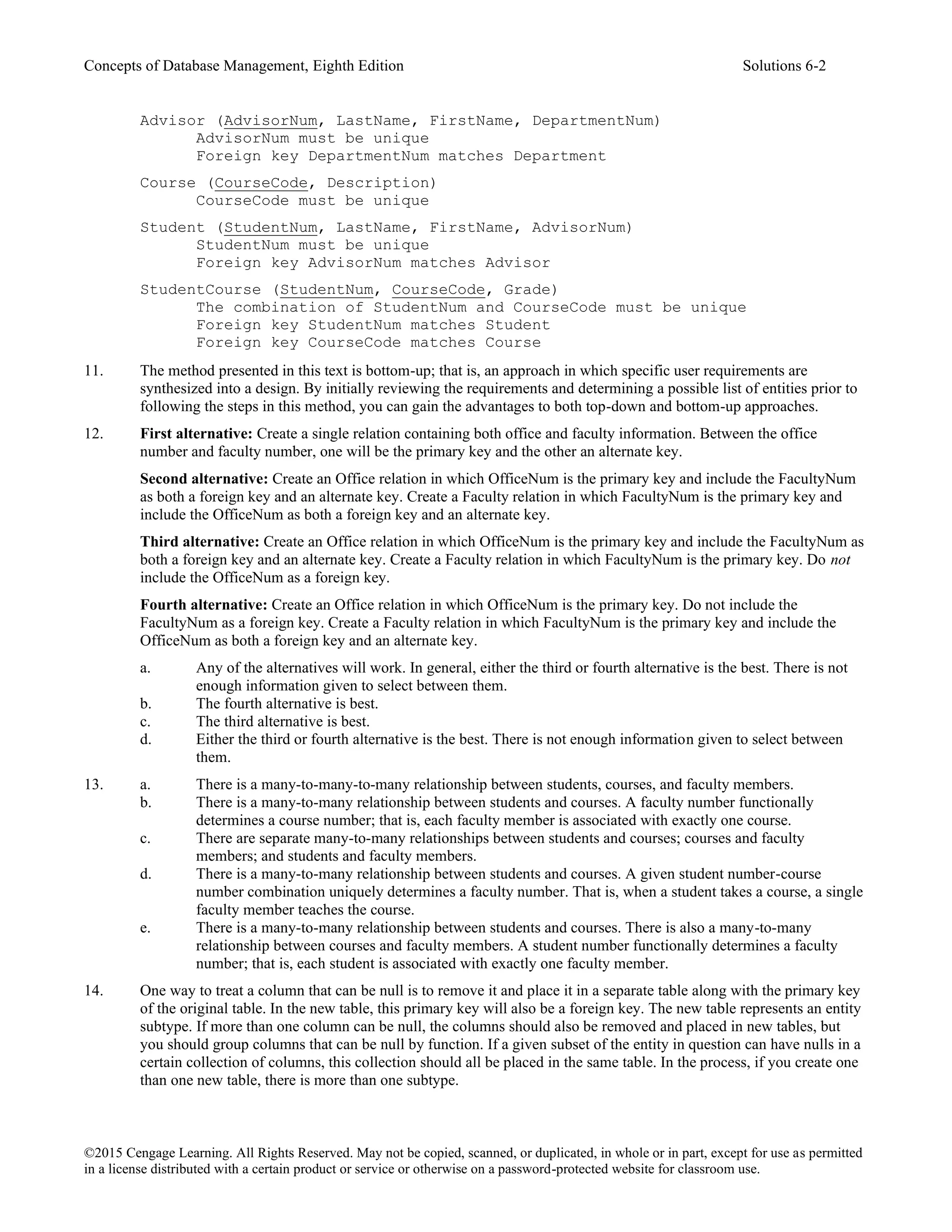 Concepts of Database Management 8th Edition Pratt Solutions Manual | PDF