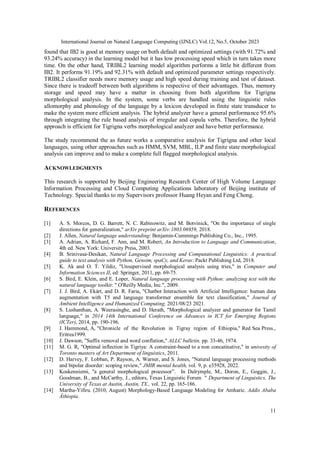 Design and Development of Morphological Analyzer for Tigrigna Verbs using Hybrid Approach | PDF
