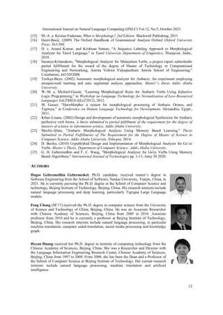 Design and Development of Morphological Analyzer for Tigrigna Verbs ...