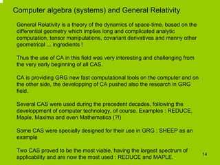 D. Vulcanov: Symbolic Computation Methods in Cosmology and General Relativity [1] | PDF ...