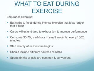 nutrition and athletic performance presentation | PPT