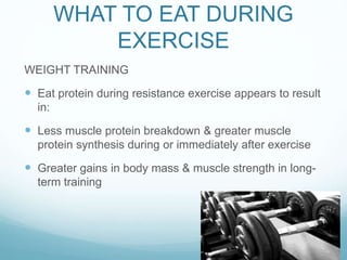 nutrition and athletic performance presentation | PPT