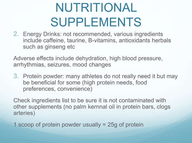 nutrition and athletic performance presentation | PPT | Healthy Cooking ...