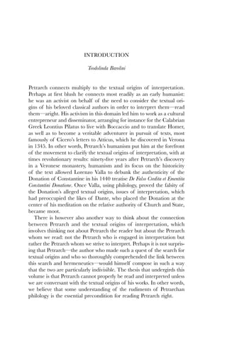 Petrarch And The Textual Origins Of Interpretation Teodolinda Barolini ...