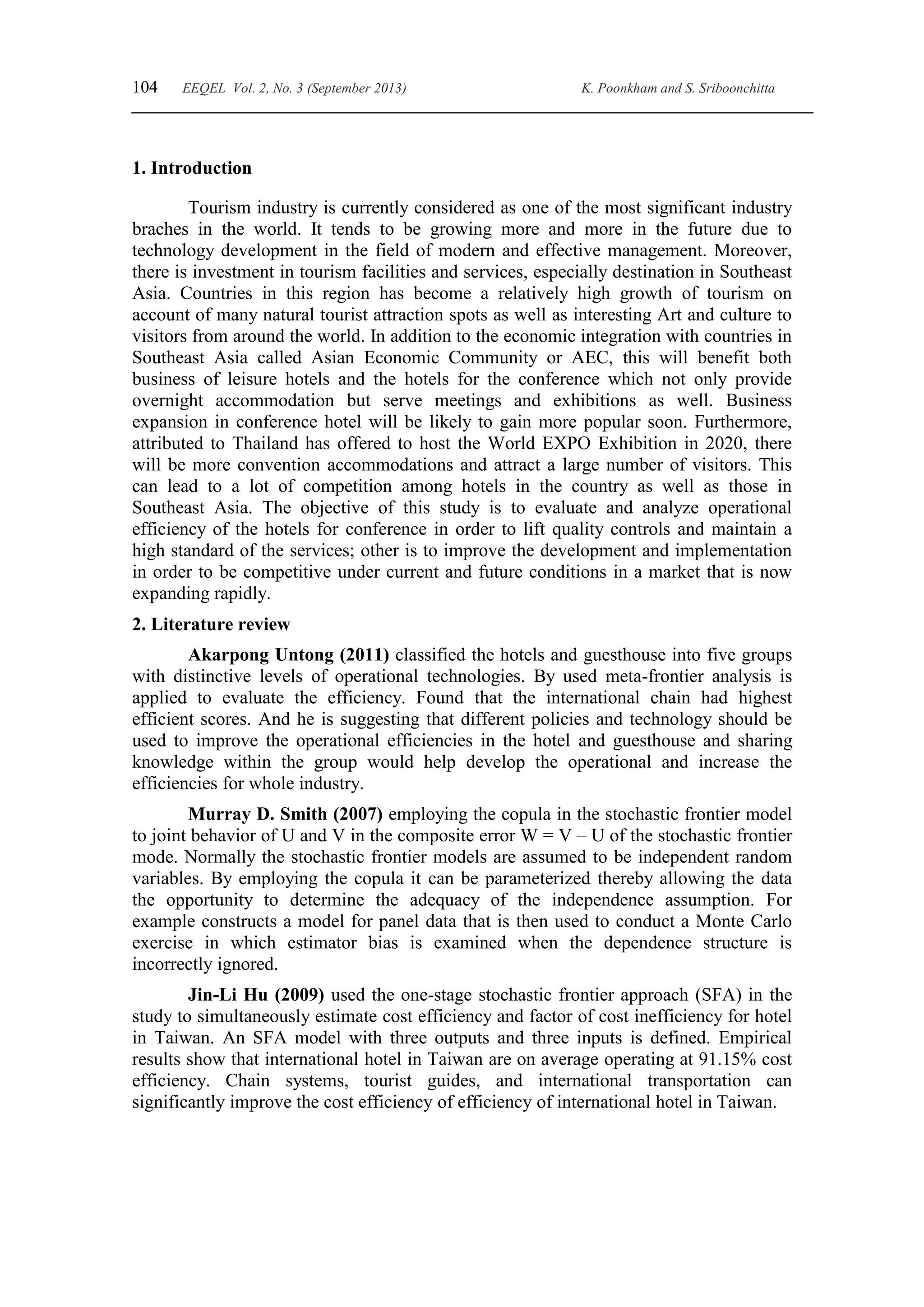 Stochastic frontier with copular | PDF