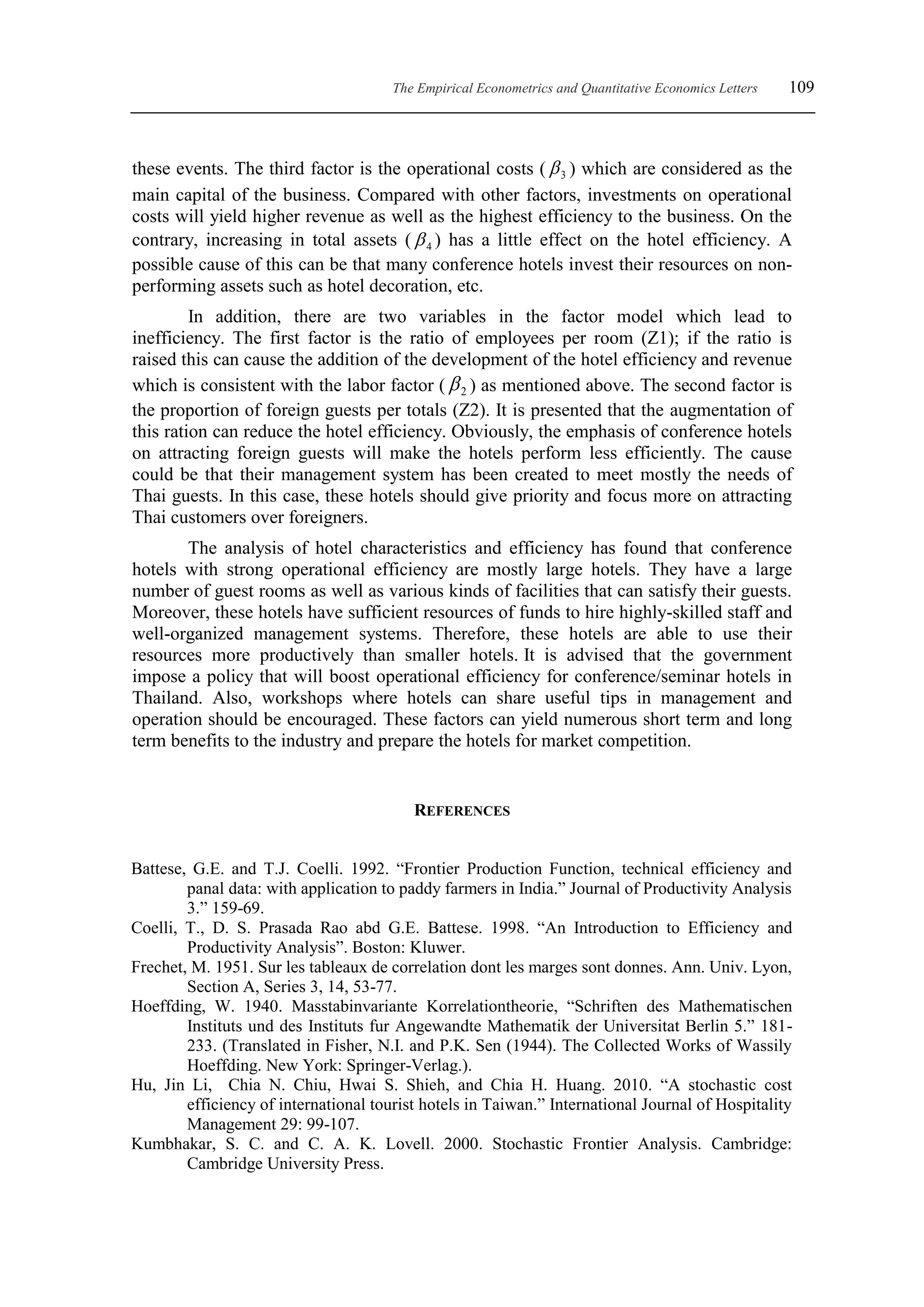 Stochastic frontier with copular | PDF