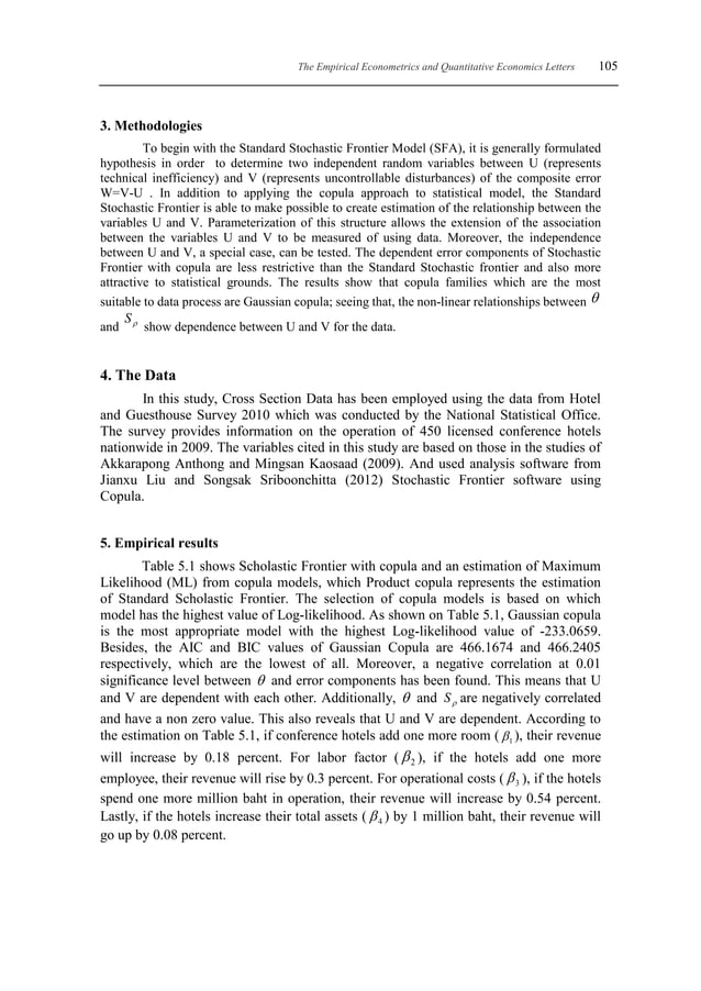 Stochastic Frontier With Copular Pdf