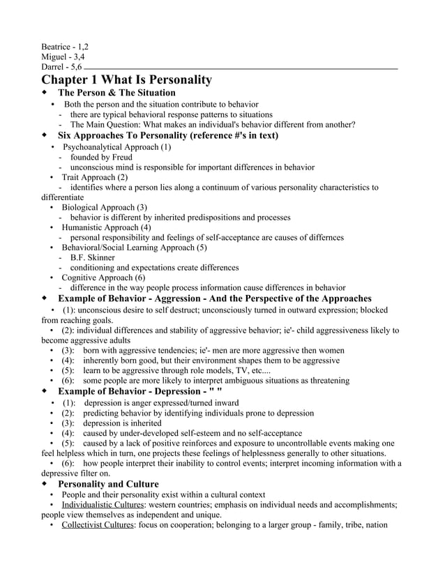 Psych Chapters 1-6 Midterm #1 | PDF