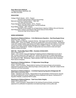 D Stefanyk Resume | DOC