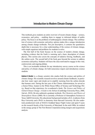 Introduction To Modern Climate Change Andrew Dessler | PDF