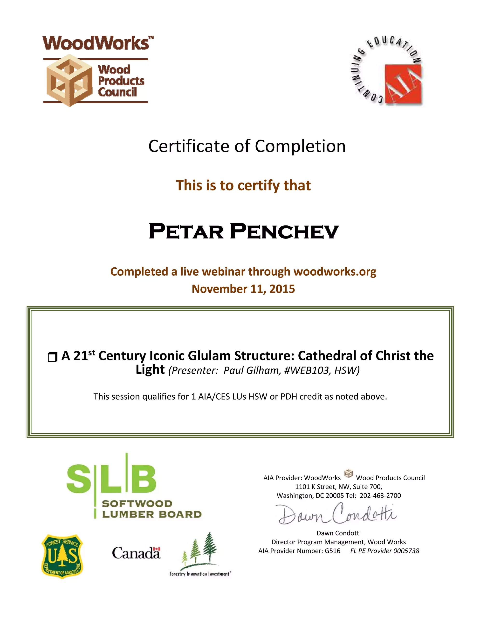 Webinar Certificate | PDF