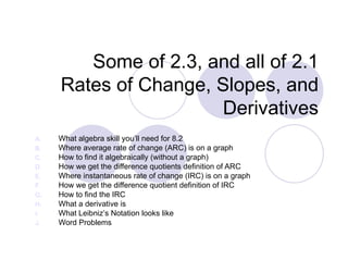 125 arc, irc, and derivative | PPT