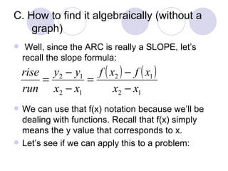 125 arc, irc, and derivative | PPT