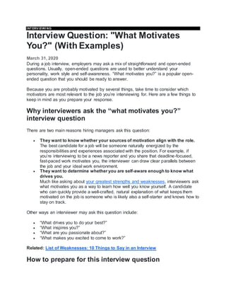 125 common interview questions and answers | DOCX