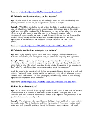 125 common interview questions and answers | DOCX