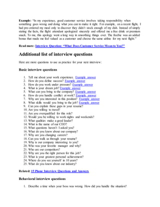 125 common interview questions and answers | DOCX