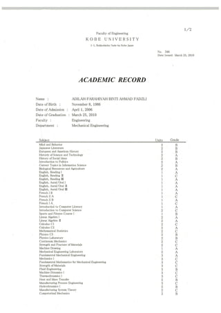 Grad Cert and Academic Results | PDF