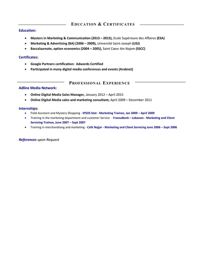 Nicole AKL curriculum vitae | PDF | Advertising Industry | Industries