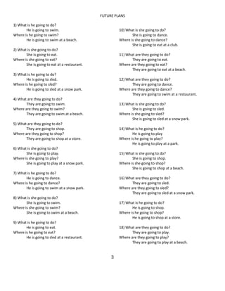 Talking About Plans Lesson | PDF