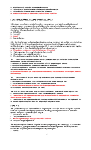 125 soal latihan UKG | PDF