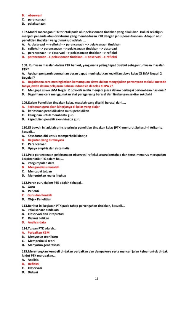 125 soal latihan UKG | PDF