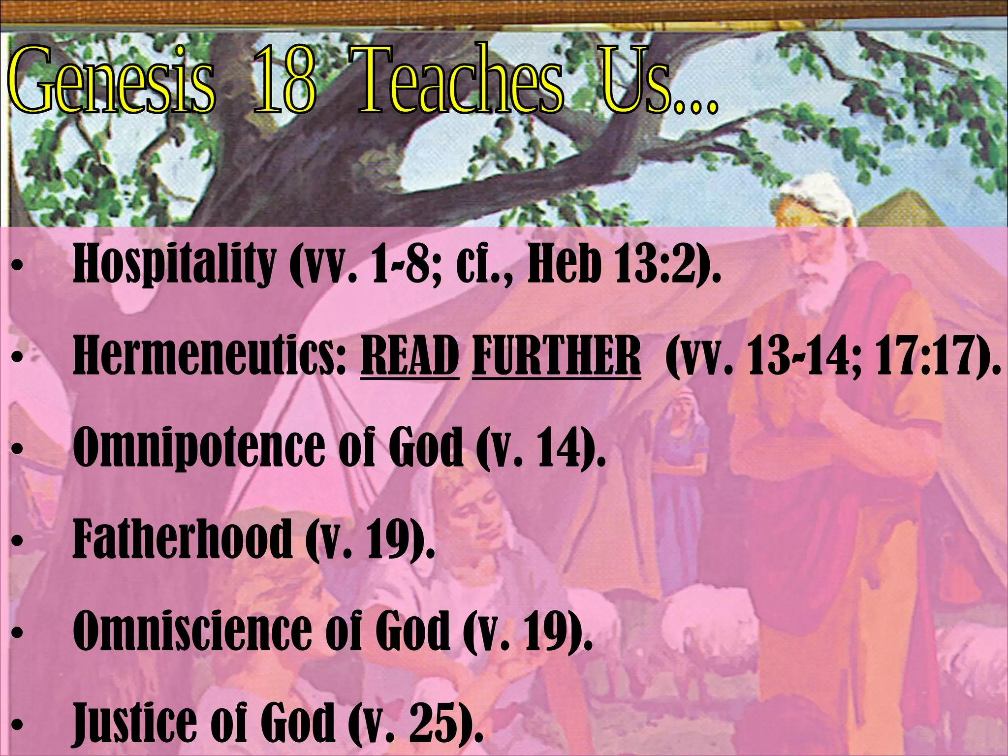 Lessons from Genesis 18 | PPT