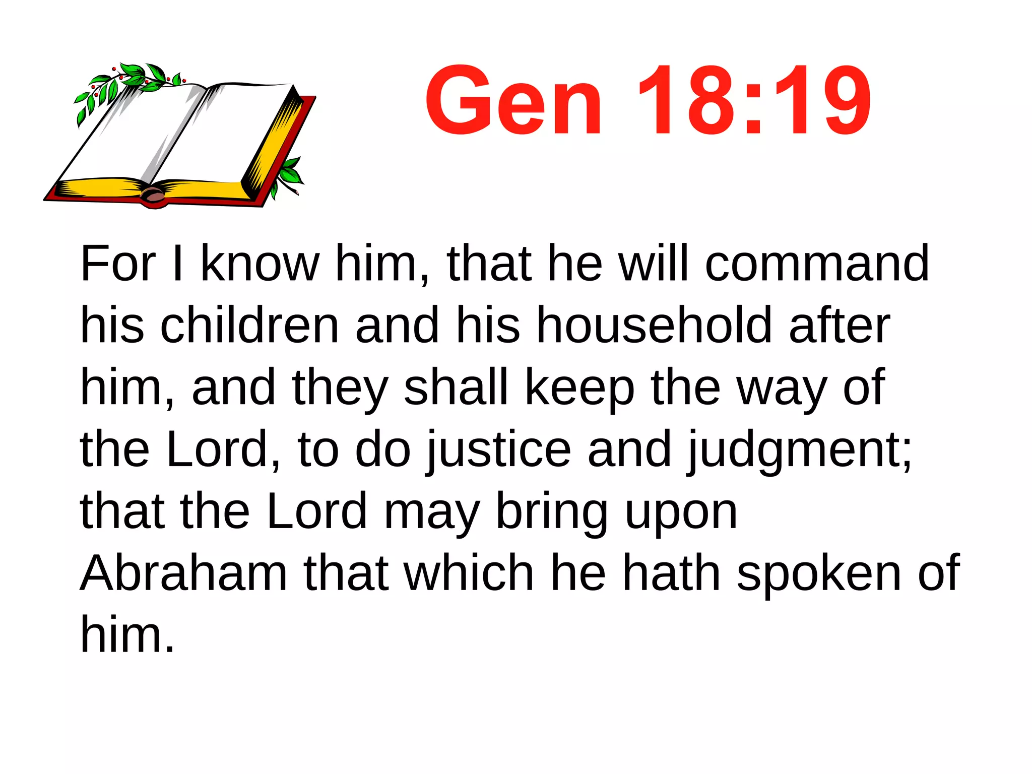 Lessons from Genesis 18 | PPT