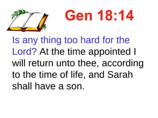 Lessons from Genesis 18 | PPT