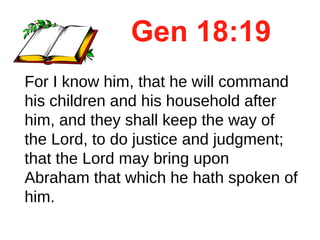 Lessons from Genesis 18 | PPT