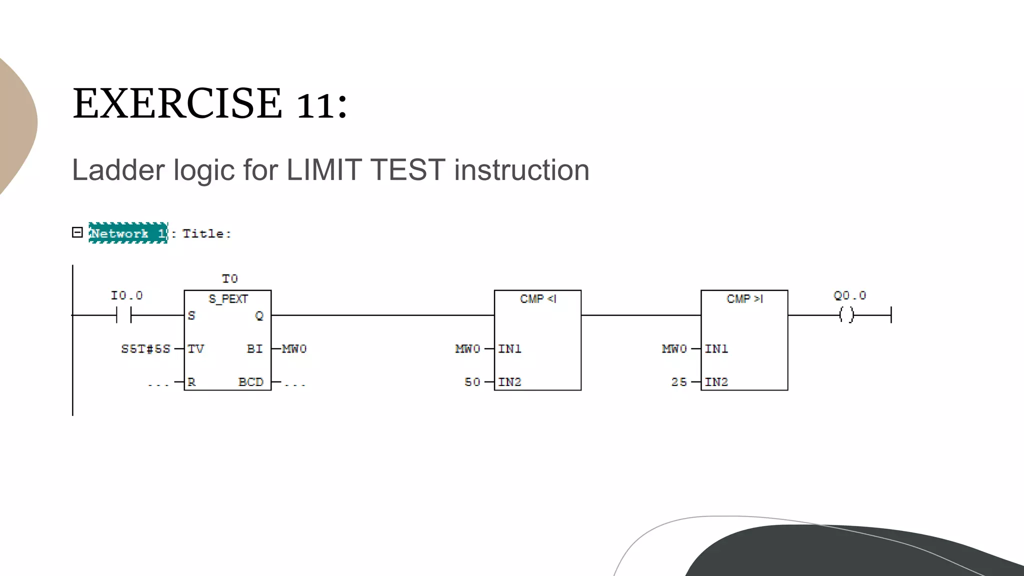PLC ladder logics (Programmable Logic Controller) | PPTX