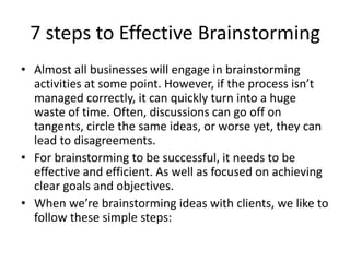 126. Brainstorming | PPTX