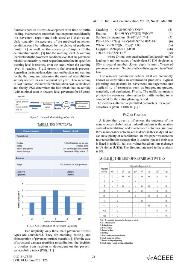 Analysis of pavement management activities programming by particle swarm optimization | PDF