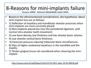 126 failure mini-implant-miniscrews in orthodontics-case report-oussama ...