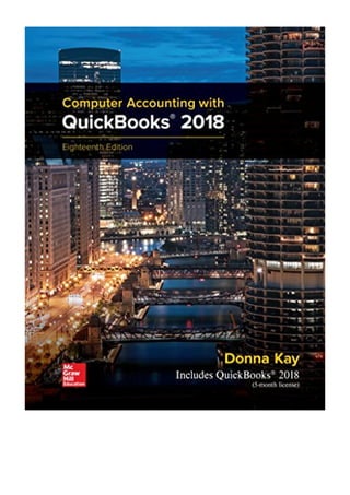 MP Computer Accounting with QuickBooks 2018 - Donna Kay - | PDF