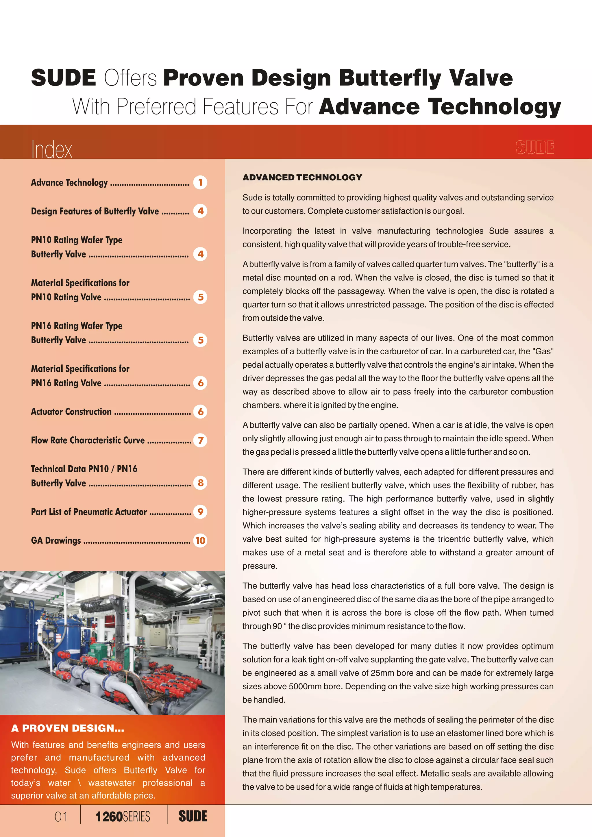 1260 industrial butterfly valve with pneumatic actuators | PDF