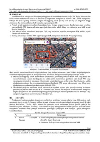 pembuatan kotak p3k di perguruan tinggi swasta | PDF