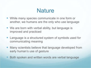 Language Basice | PPT