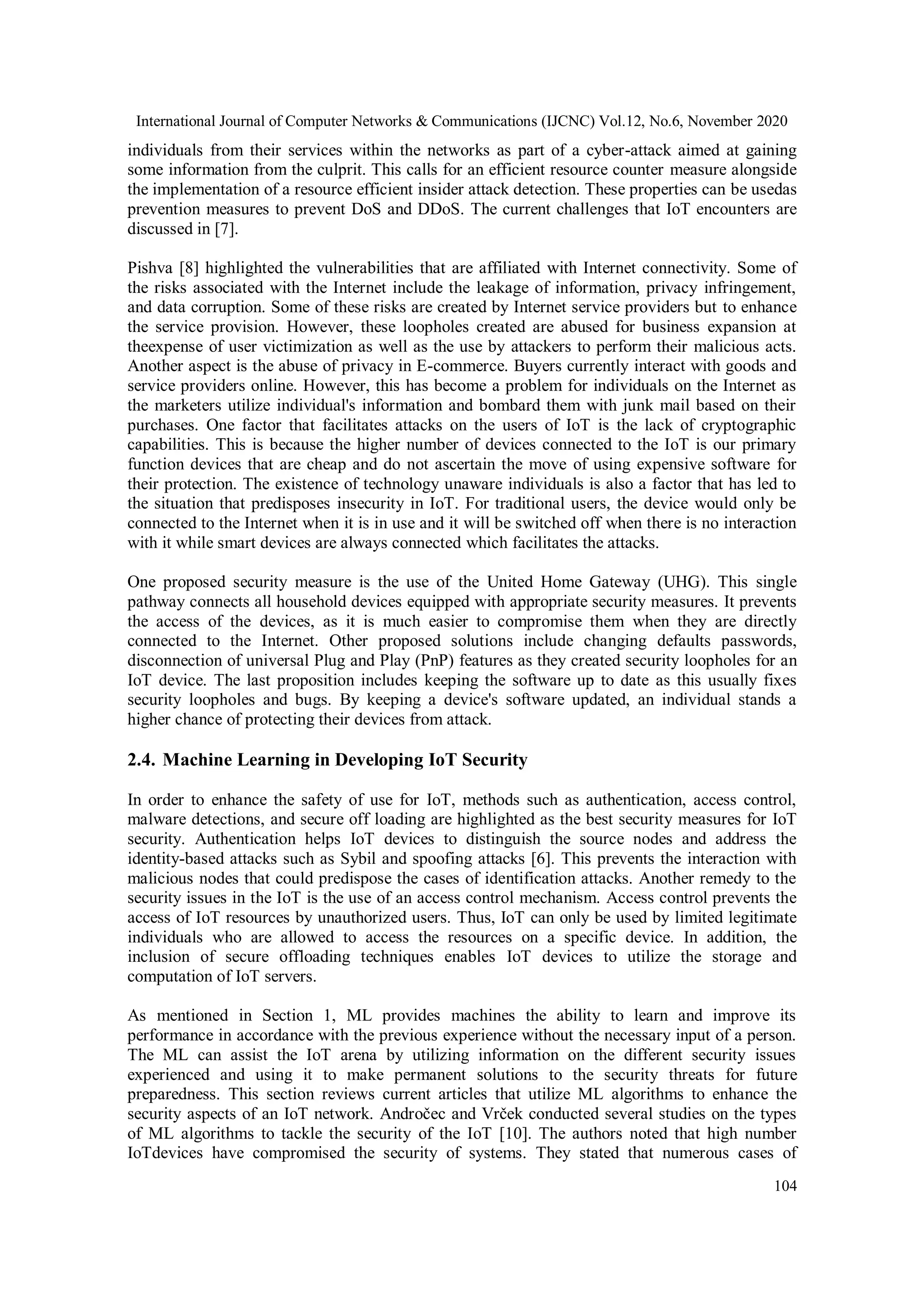 Using Machine Learning to Build a Classification Model for IoT Networks to Detect Attack ...