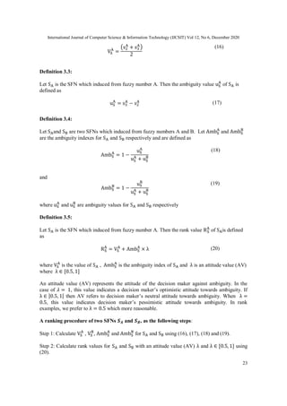 A New Approach for Ranking Shadowed Fuzzy Numbers and its Application | PDF