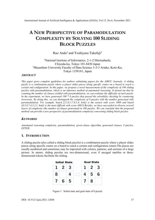 A NEW PERSPECTIVE OF PARAMODULATION COMPLEXITY BY SOLVING 100 SLIDING ...