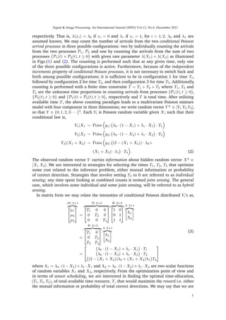 Sensing Method for Two-Target Detection in Time-Constrained Vector Poisson Channel | PDF