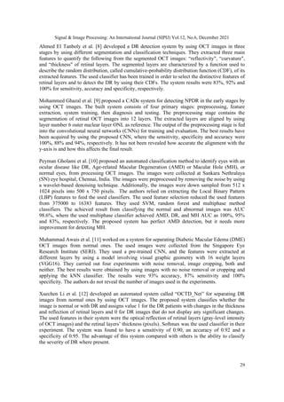 CLASSIFICATION OF OCT IMAGES FOR DETECTING DIABETIC RETINOPATHY DISEASE ...