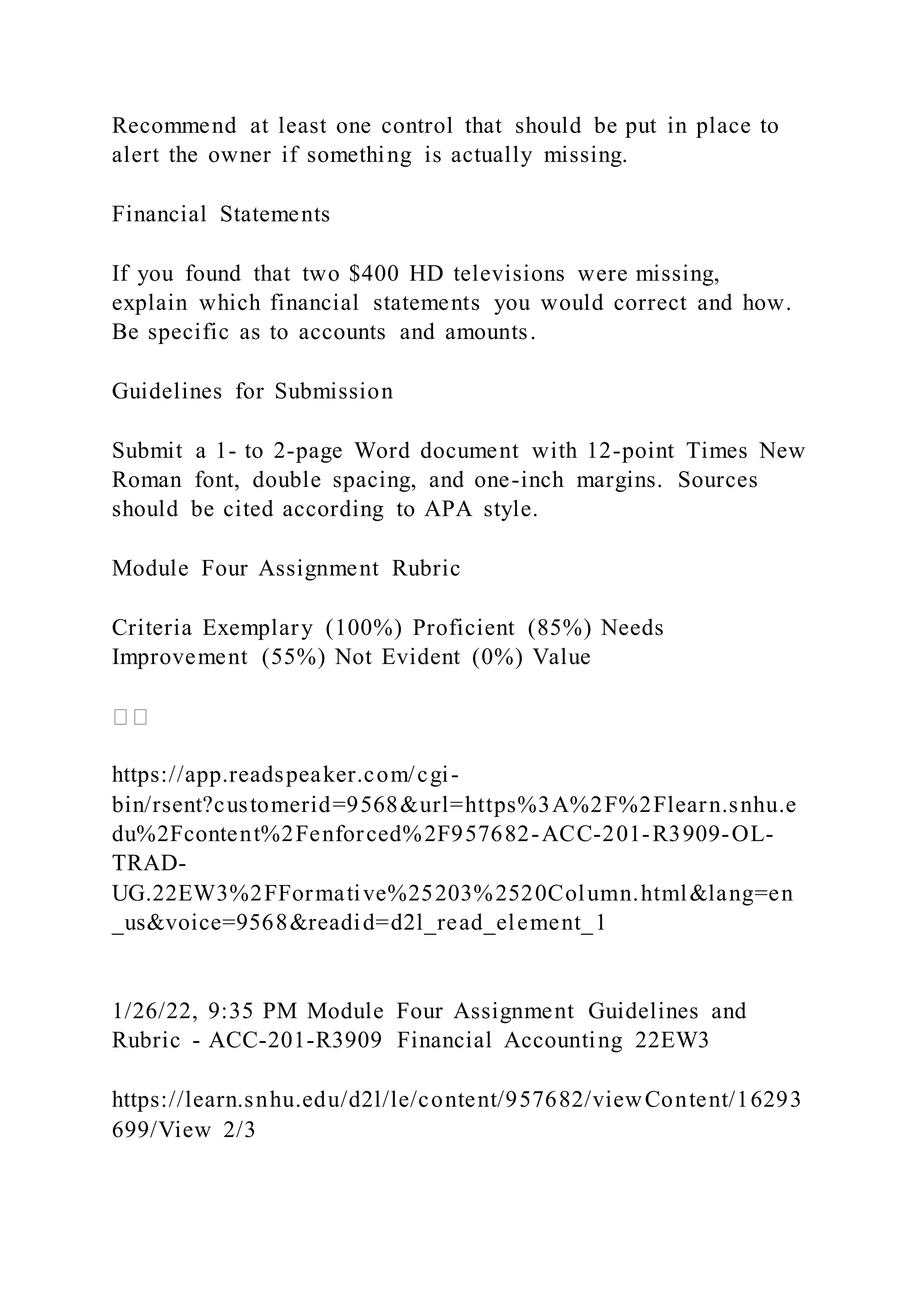12622, 935 PM Module Four Assignment Guidelines and Rubric | DOCX