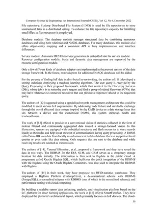 Data Management Issues and Study on Heterogeneous Data Storage in the Internet of Things | PDF