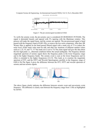 ANALYSIS OF SEISMIC SIGNAL AND DETECTION OF ABNORMALITIES | PDF