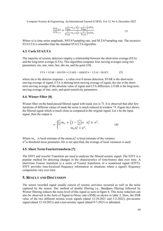 Analysis of Seismic Signal and Detection of Abnormalities | PDF