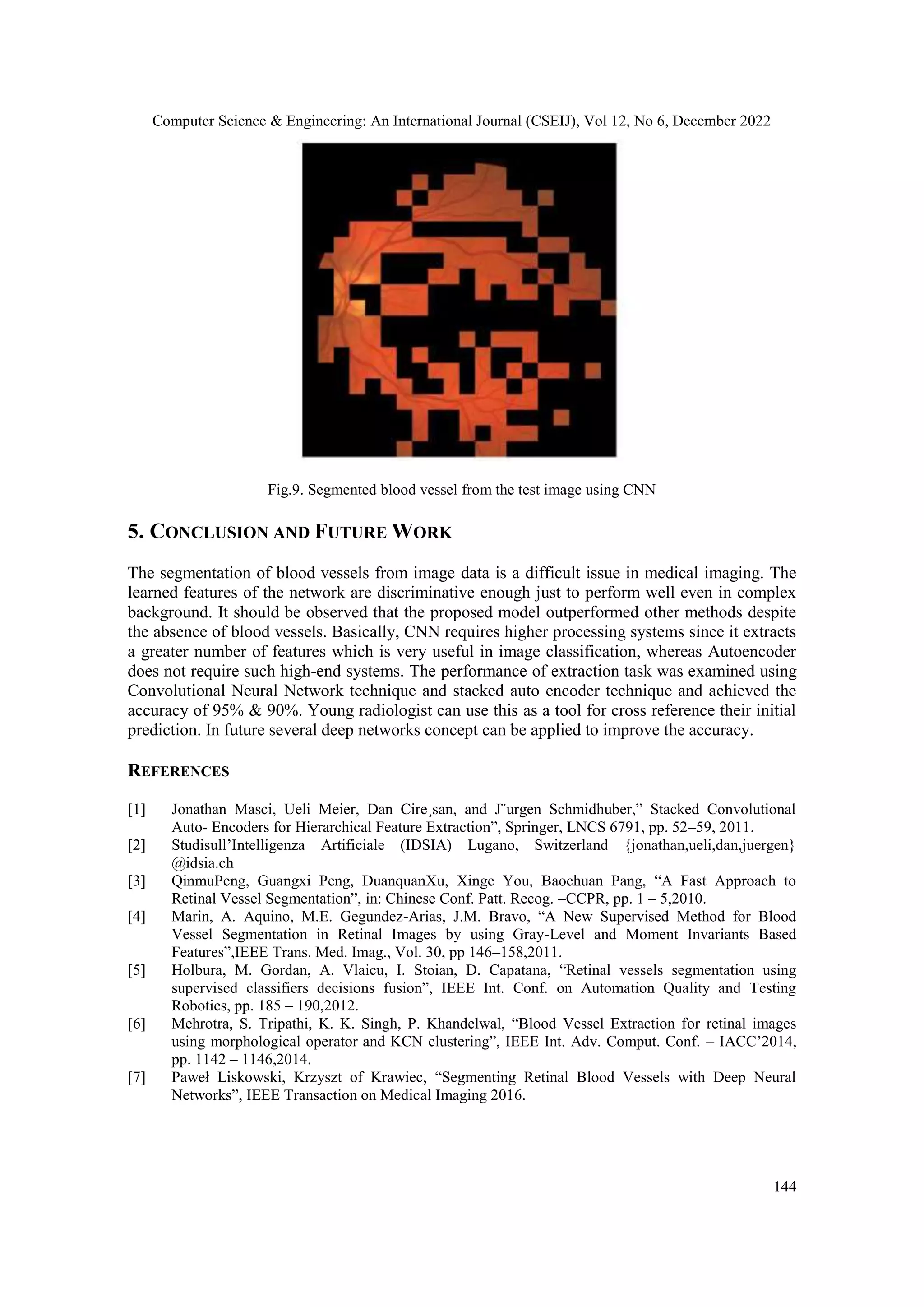 CONVOLUTIONAL NEURAL NETWORK BASED RETINAL VESSEL SEGMENTATION | PDF