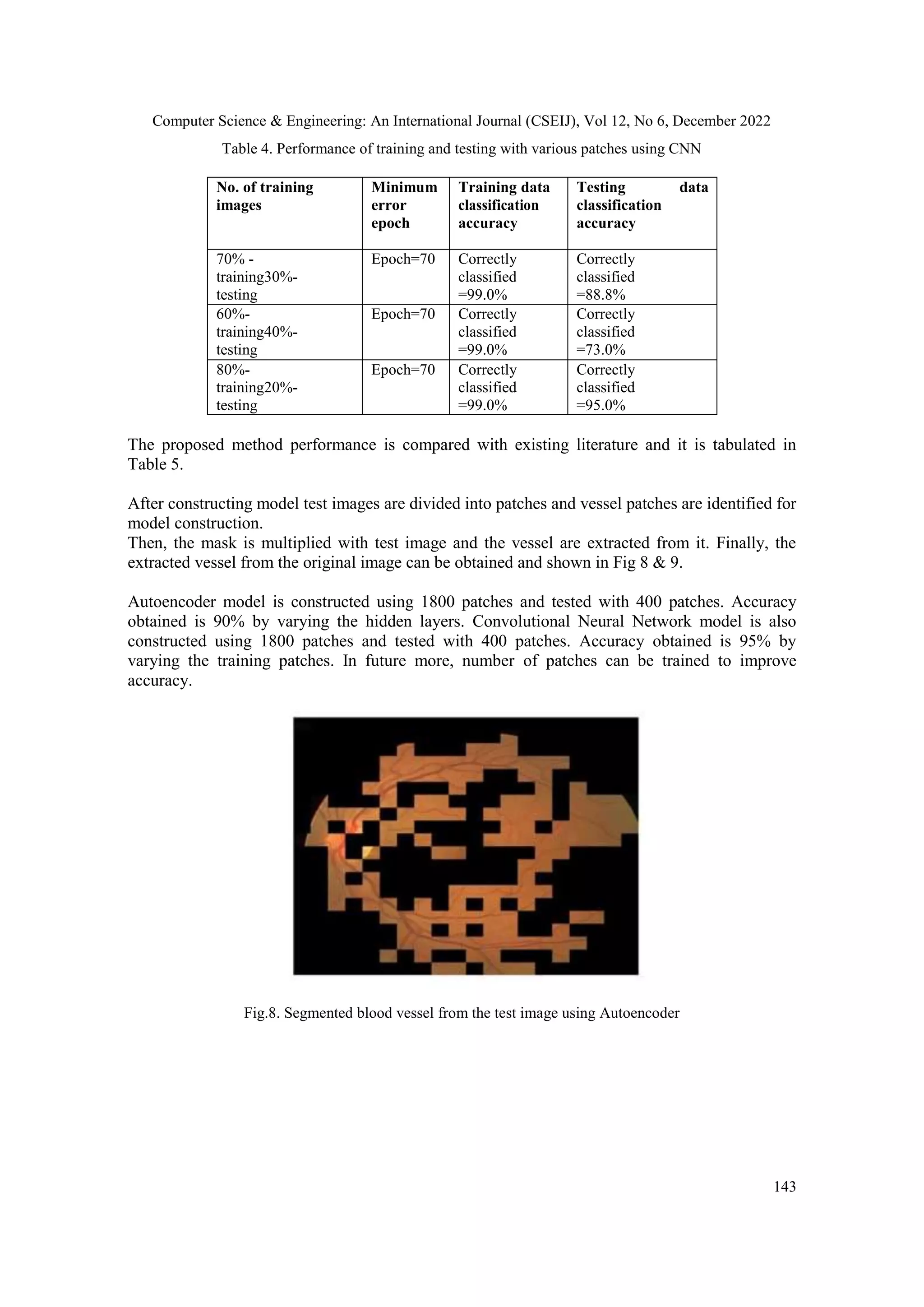 CONVOLUTIONAL NEURAL NETWORK BASED RETINAL VESSEL SEGMENTATION | PDF